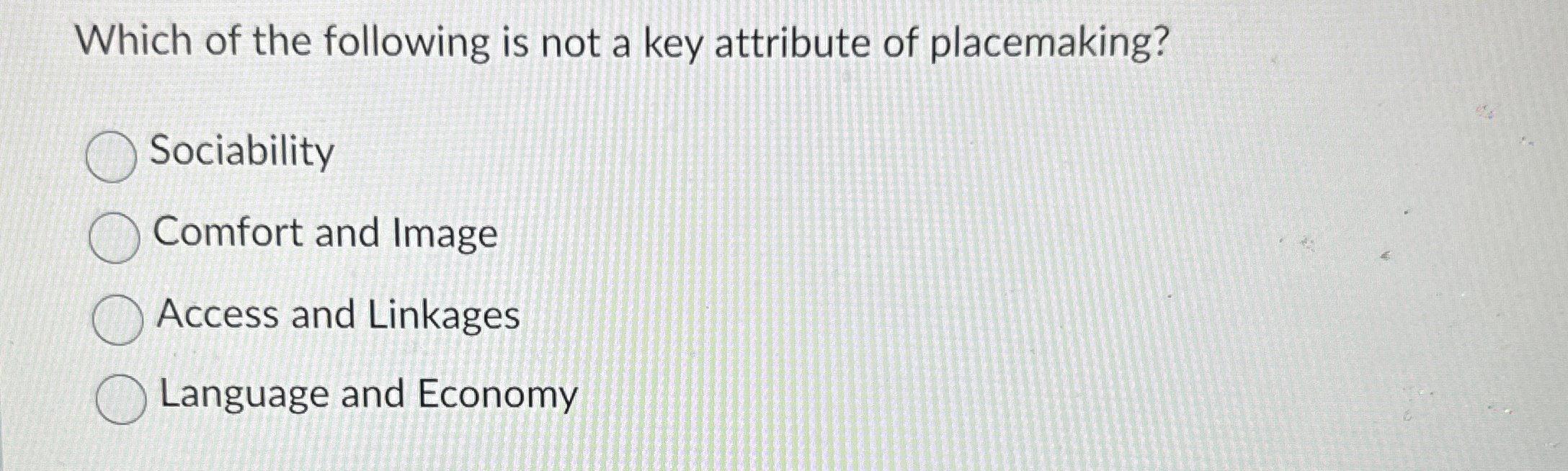 Solved Which of the following is not a key attribute of | Chegg.com