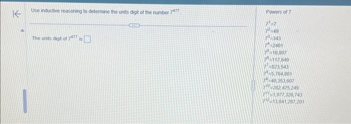 Solved K Use inductive reasoning to determine the units | Chegg.com