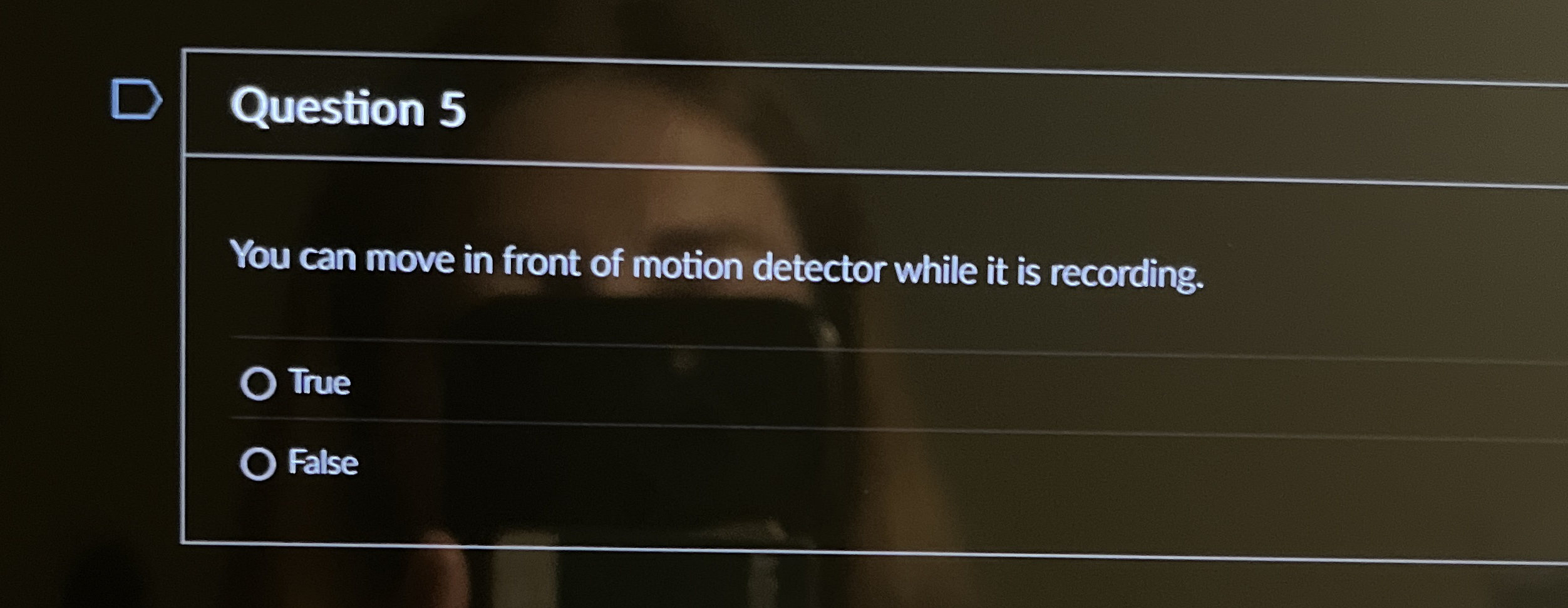 Solved Question 5You can move in front of motion detector | Chegg.com