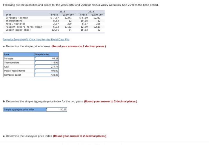 Solved Psmedia:2excel.extrs Click here for the Excel Dato | Chegg.com