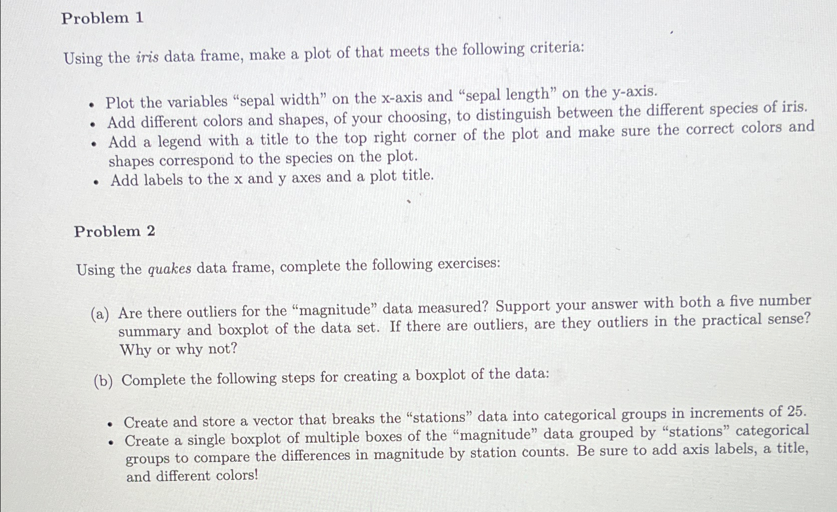 Solved Can I please get the right code using R studio | Chegg.com