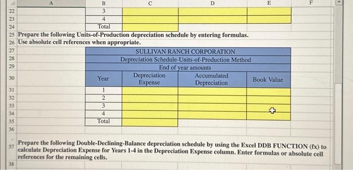 Solved 1. Prepare depreciation schedules using | Chegg.com