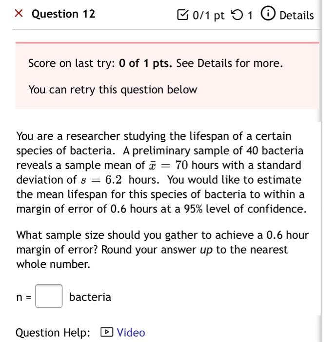 Solved X Question 9 B0/1 pt 91 0 Details Score on last try: | Chegg.com Solved X Question 9 B0/1 pt 91 0 Details Score on last try: | Chegg.com