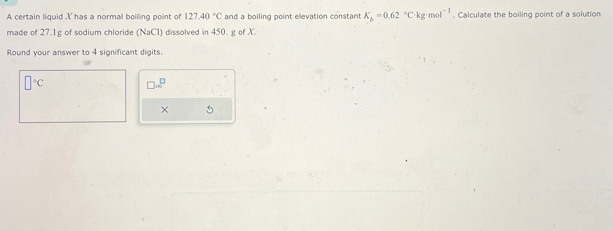Solved A certain liquid x ﻿has a normal boiling point of | Chegg.com