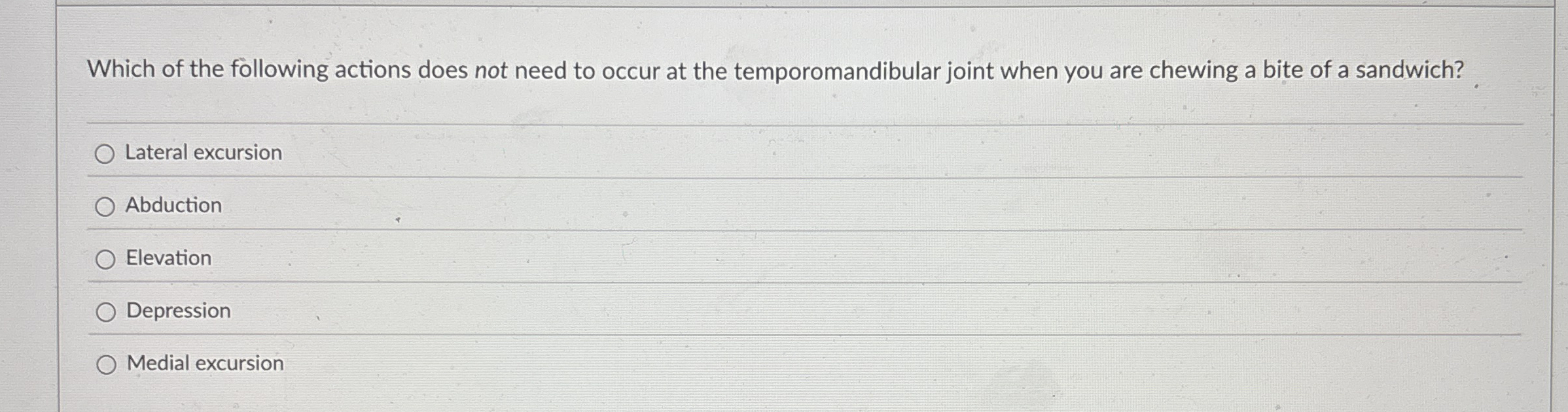 Solved Which of the following actions does not need to occur | Chegg.com