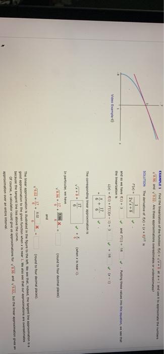 Solved EXAMPLE Ped the nearest of the functions as the Vand | Chegg.com