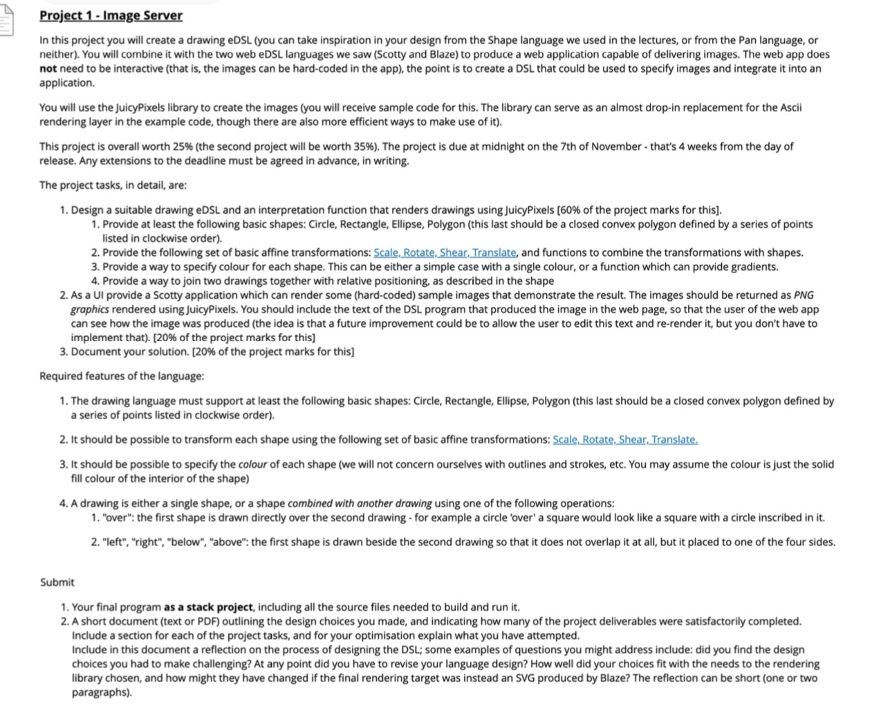 Solved Project 1 - ﻿Image ServerIn this project you will | Chegg.com