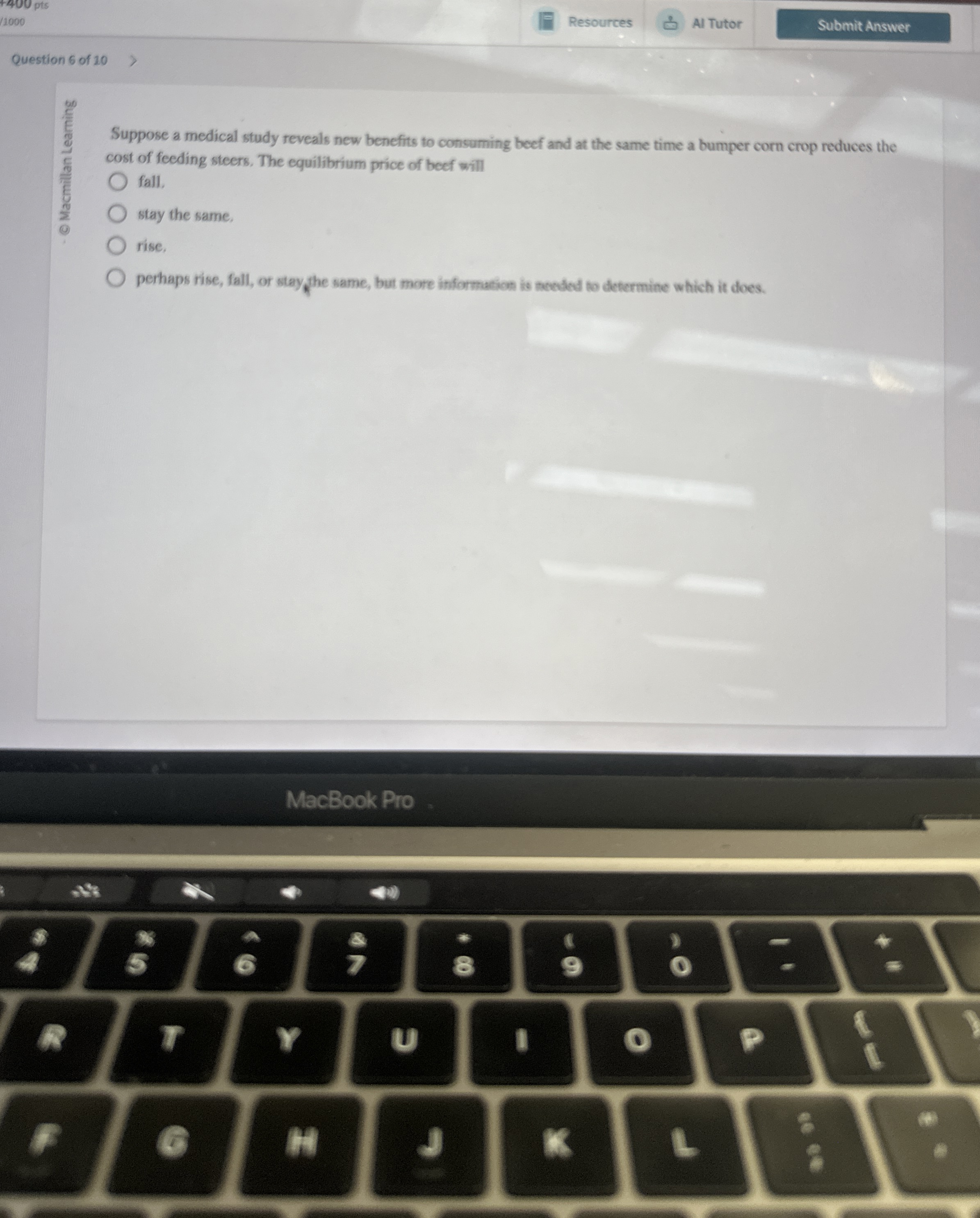 Solved A decrease in the demand for soft drinks due to | Chegg.com