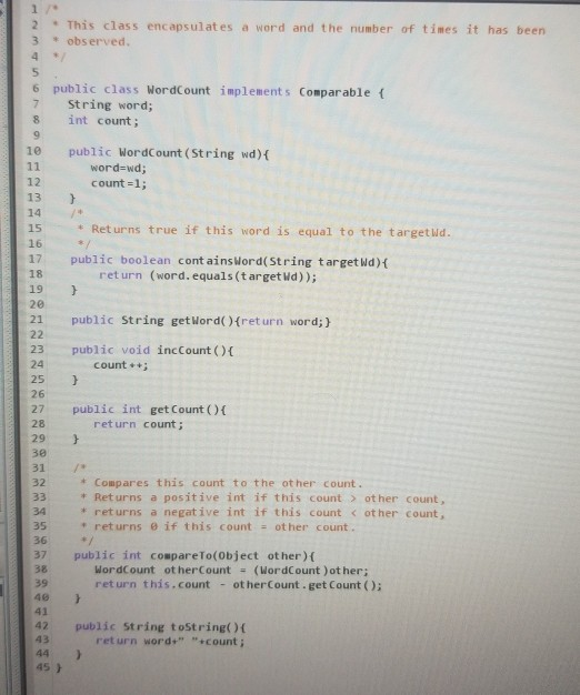 Solved 2-LineCountAnalyzer: this class maintains a count of | Chegg.com