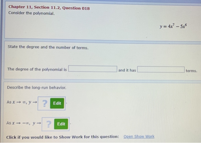 Solved Chapter 11 Section 11 2 Question 018 Consider The