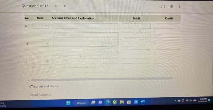 Solved Current Attempt in Progress The ledger of Suntand | Chegg.com