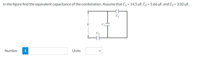 Solved In the figure find the equivalent capacitance of the | Chegg.com