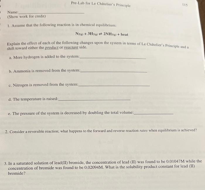 Solved (Show work for credit) 1. Assume that the following | Chegg.com