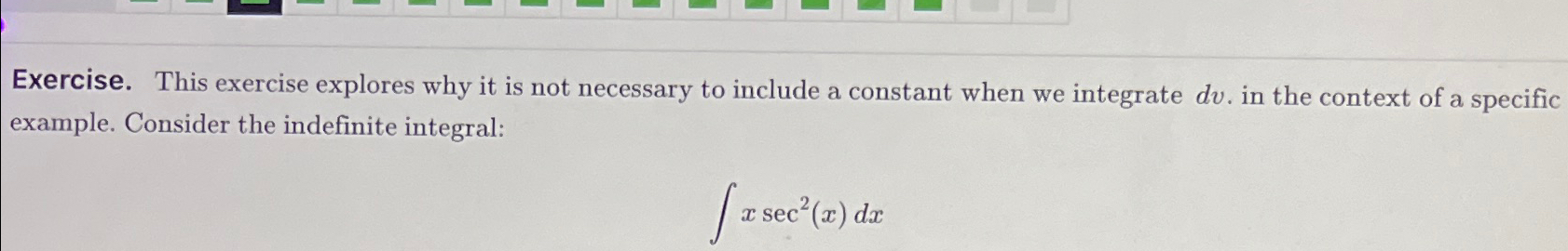 Solved Exercise. This exercise explores why it is not | Chegg.com