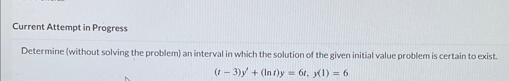 Solved Current Attempt in ProgressDetermine (without solving | Chegg.com