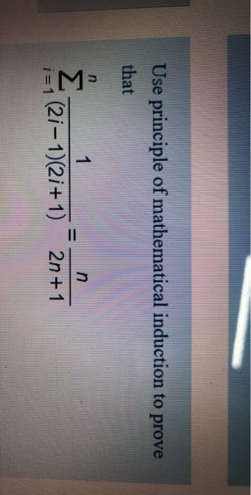 Solved Use principle of mathematical induction to prove that | Chegg.com