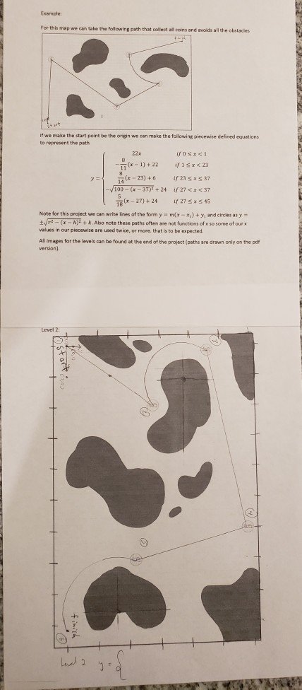 Solved Example For this map we can take the following path | Chegg.com