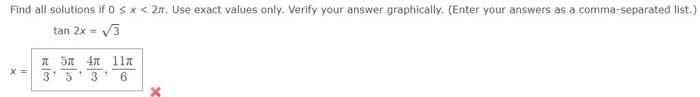 Solved Find all solutions if 0≤x