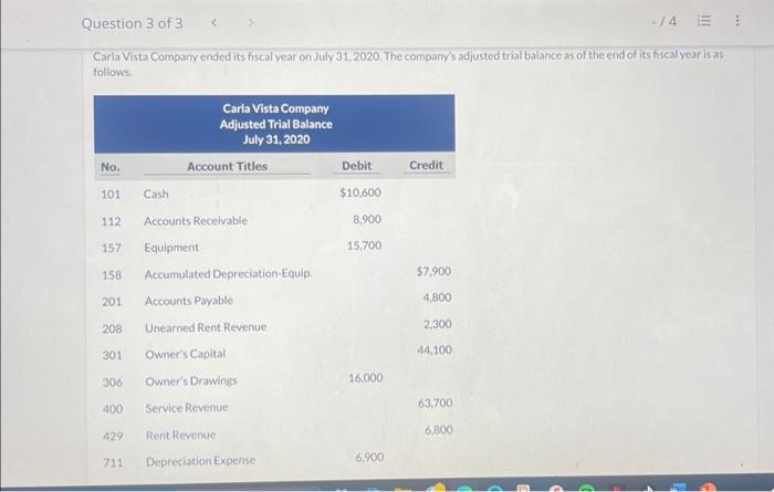 Solved Preparean income statement for the year, (Enter | Chegg.com