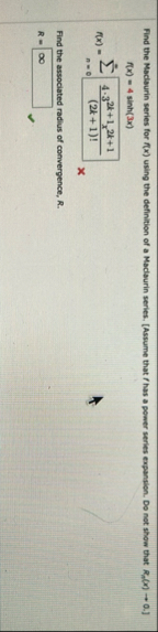 Solved Find the Maclaurin series for f(x) ﻿using the | Chegg.com