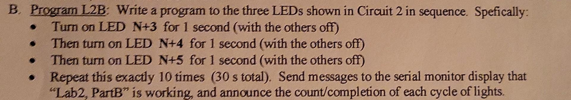 Solved 220 0 N+5 w w N+4 N+3 N+2 LED Arduino UNO 以早早子 | Chegg.com