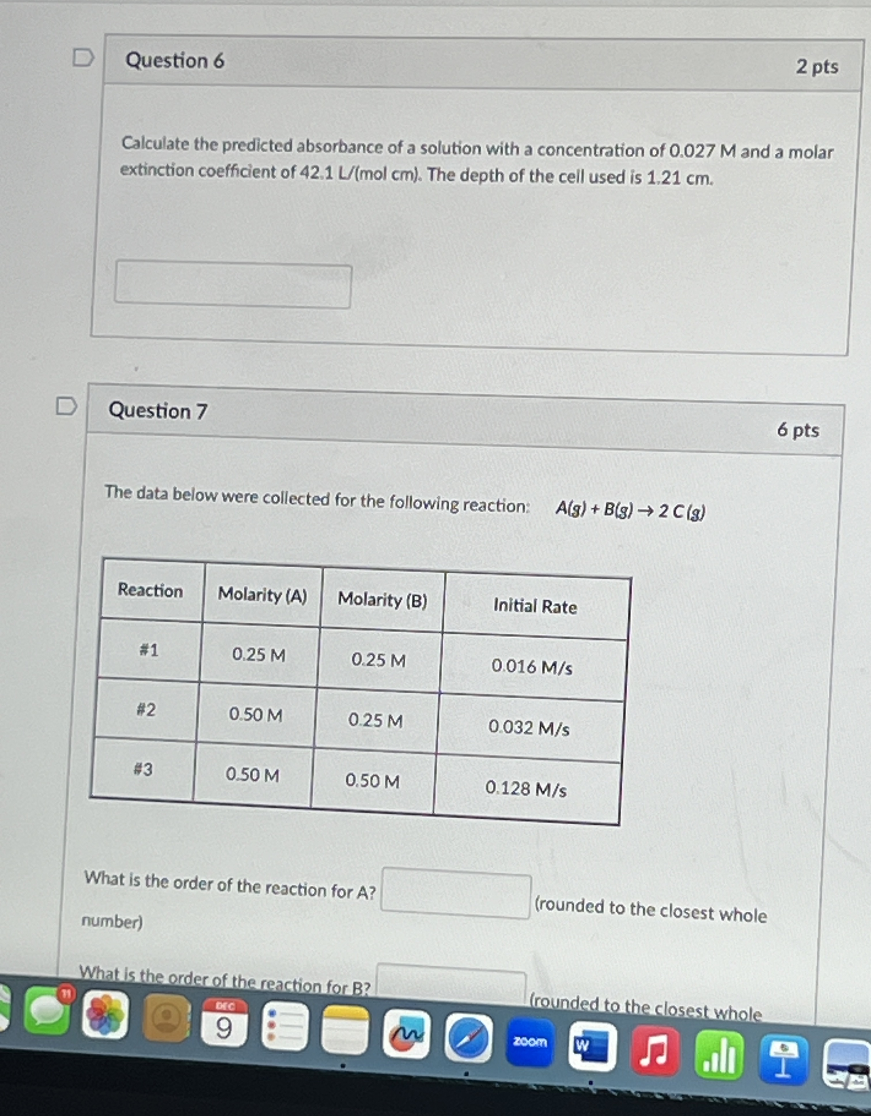Solved Question 62 ﻿ptsCalculate the predicted absorbance of | Chegg.com