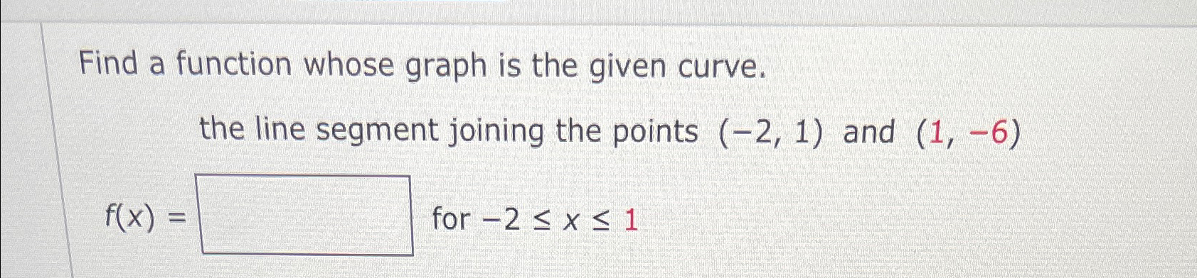 Solved Find a function whose graph is the given curve.the | Chegg.com