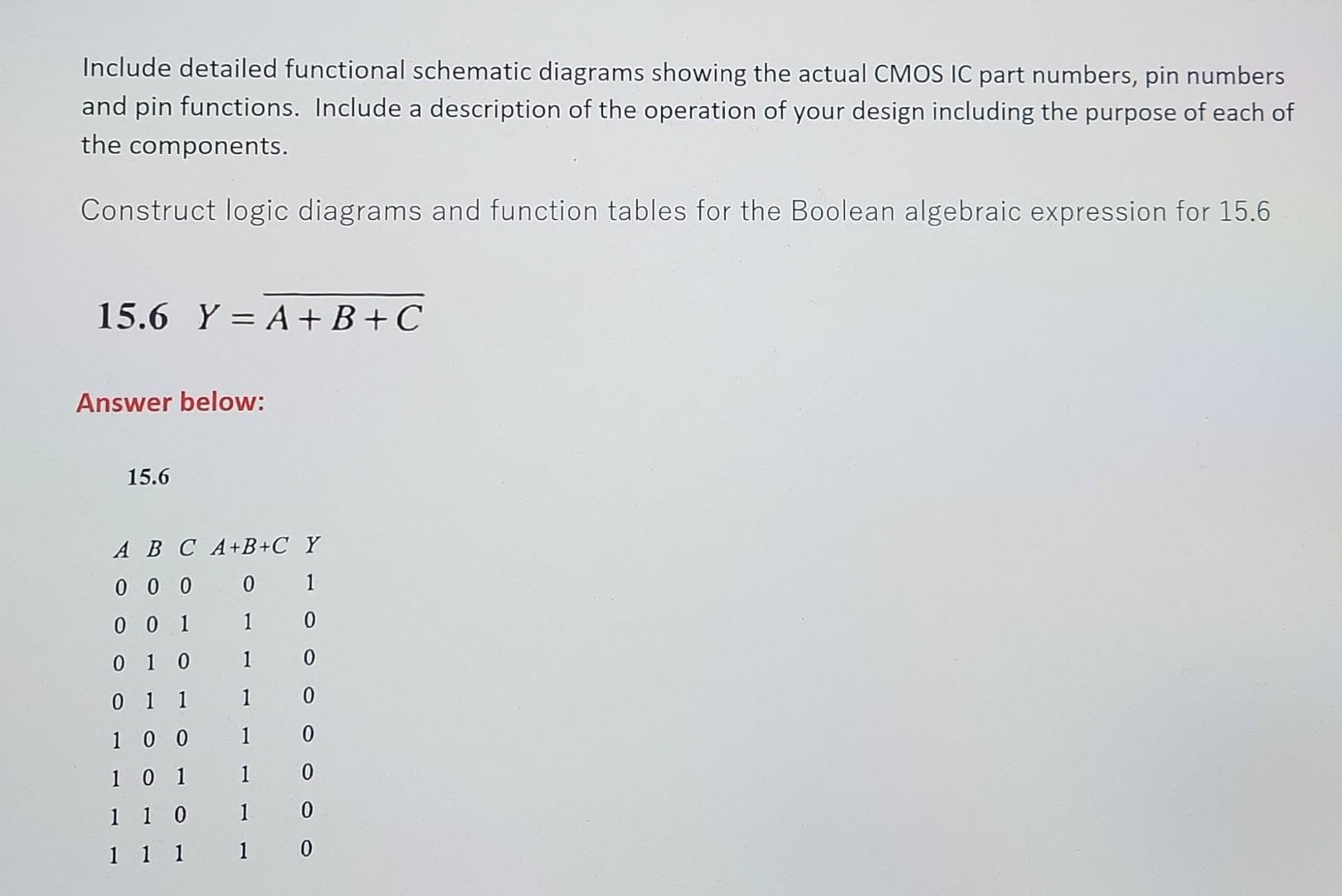 Solved Include detailed functional schematic diagrams | Chegg.com