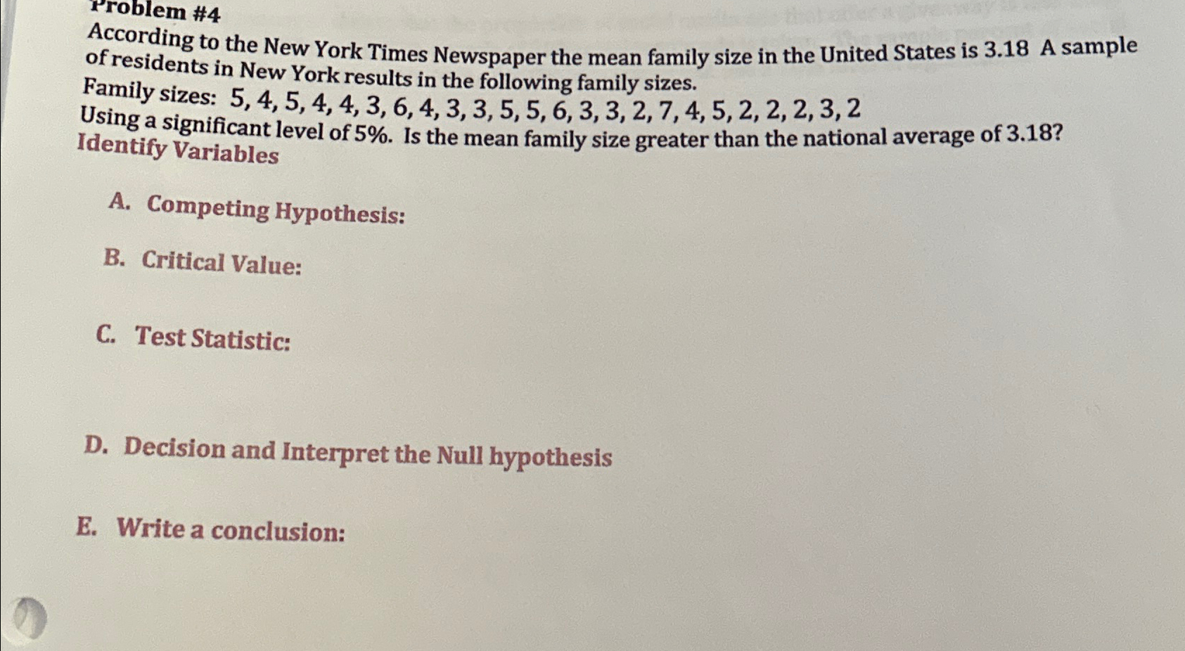 Solved Problem #4According to the New York Times Newspaper | Chegg.com
