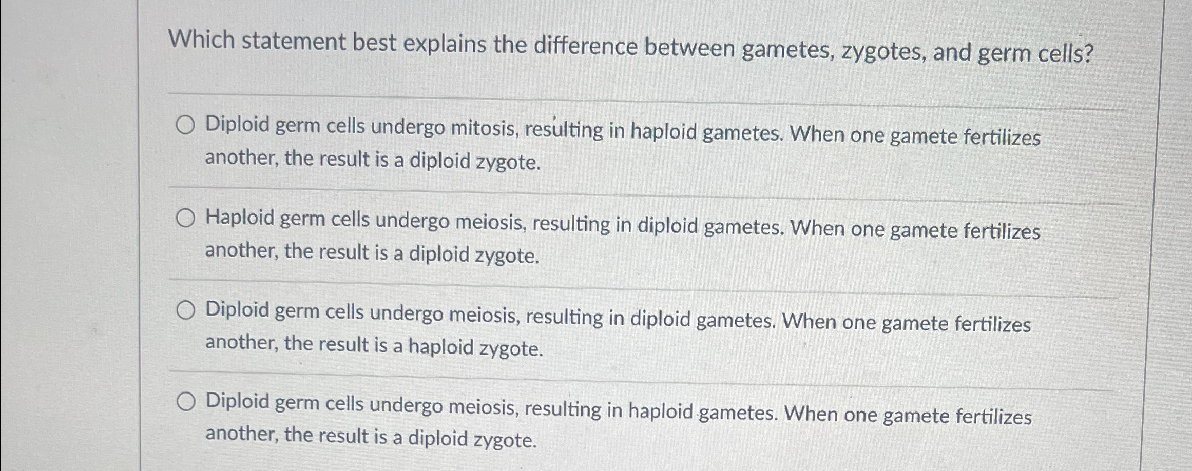Solved Which statement best explains the difference between | Chegg.com
