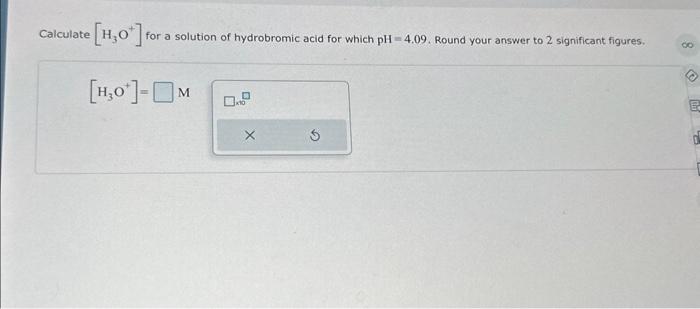 Solved Calculate \\( \\left[\\mathrm{H}_{3} | Chegg.com