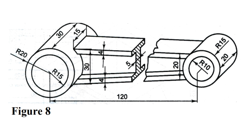 Solved Draw the plan and elevation of theconnecting rod and | Chegg.com
