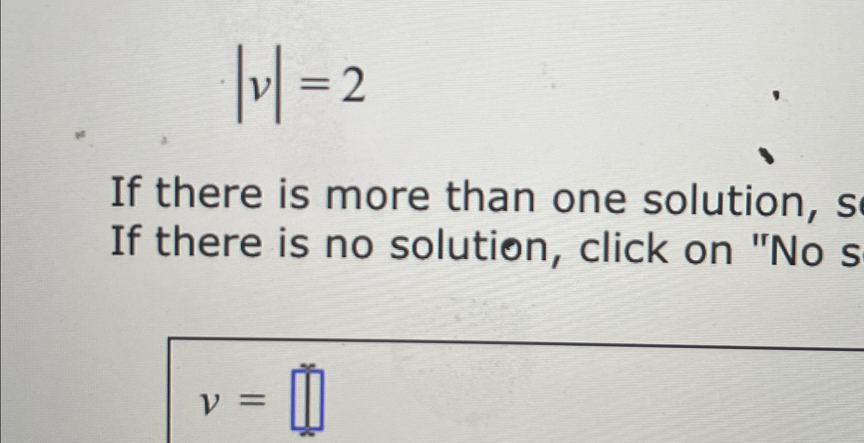 Solved |v|=2If there is more than one solution, s ﻿If there | Chegg.com