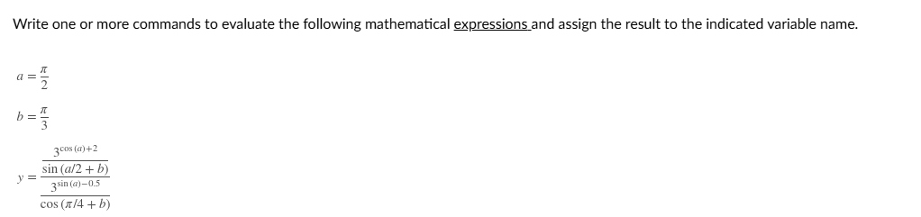 Write one or ﻿more commands to ﻿evaluate the | Chegg.com