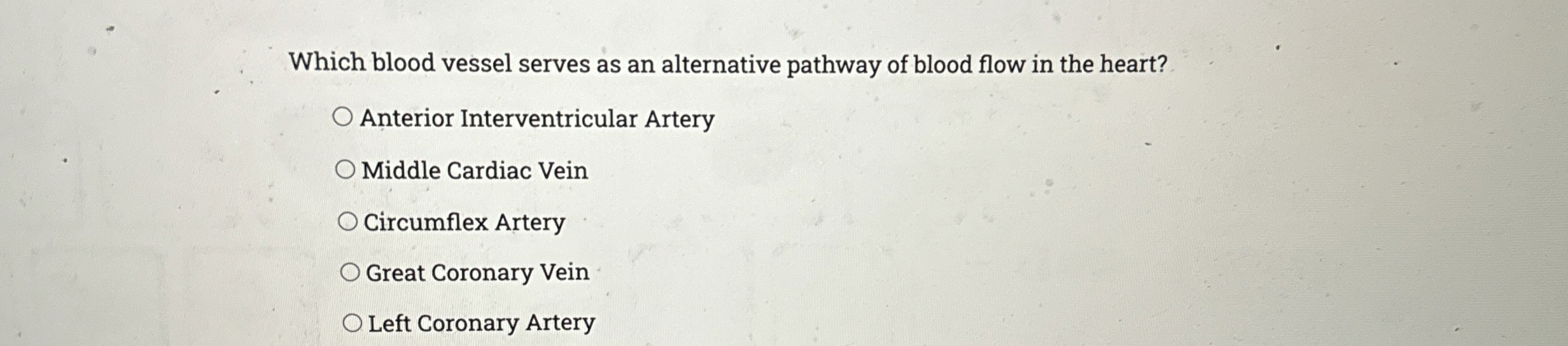 Solved Which blood vessel serves as an alternative pathway | Chegg.com