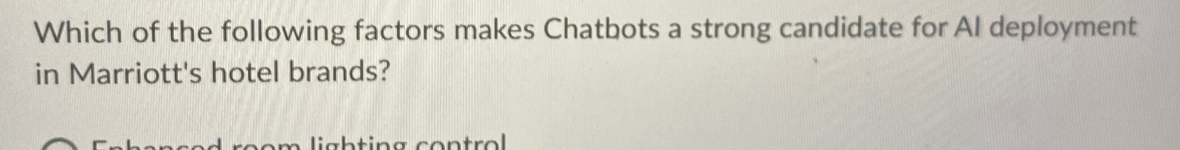 Which of the following factors makes Chatbots a | Chegg.com