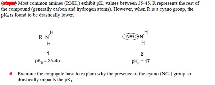 Solved (cMost common amines (RNH2) exhibit pK, values | Chegg.com
