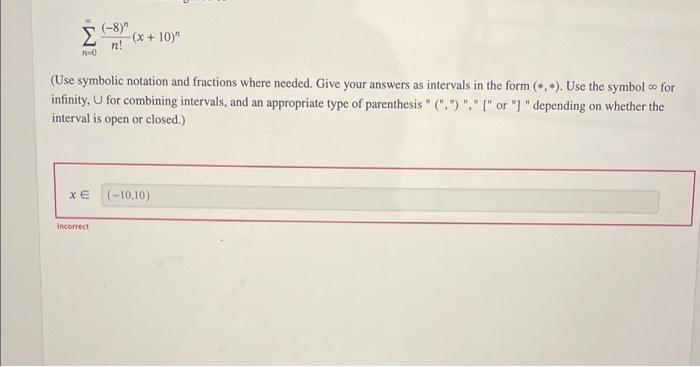 ∑n=2∞ln(n)x3n+4 (Use symbolic notation and fractions | Chegg.com