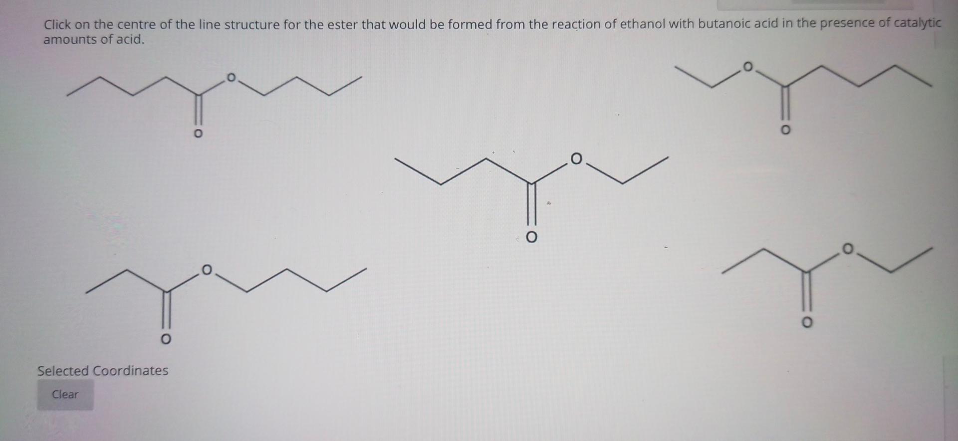 Solved Click on the centre of the line structure for the | Chegg.com
