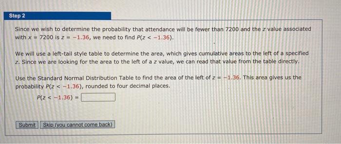Solved Step 2 Since we wish to determine the probability | Chegg.com