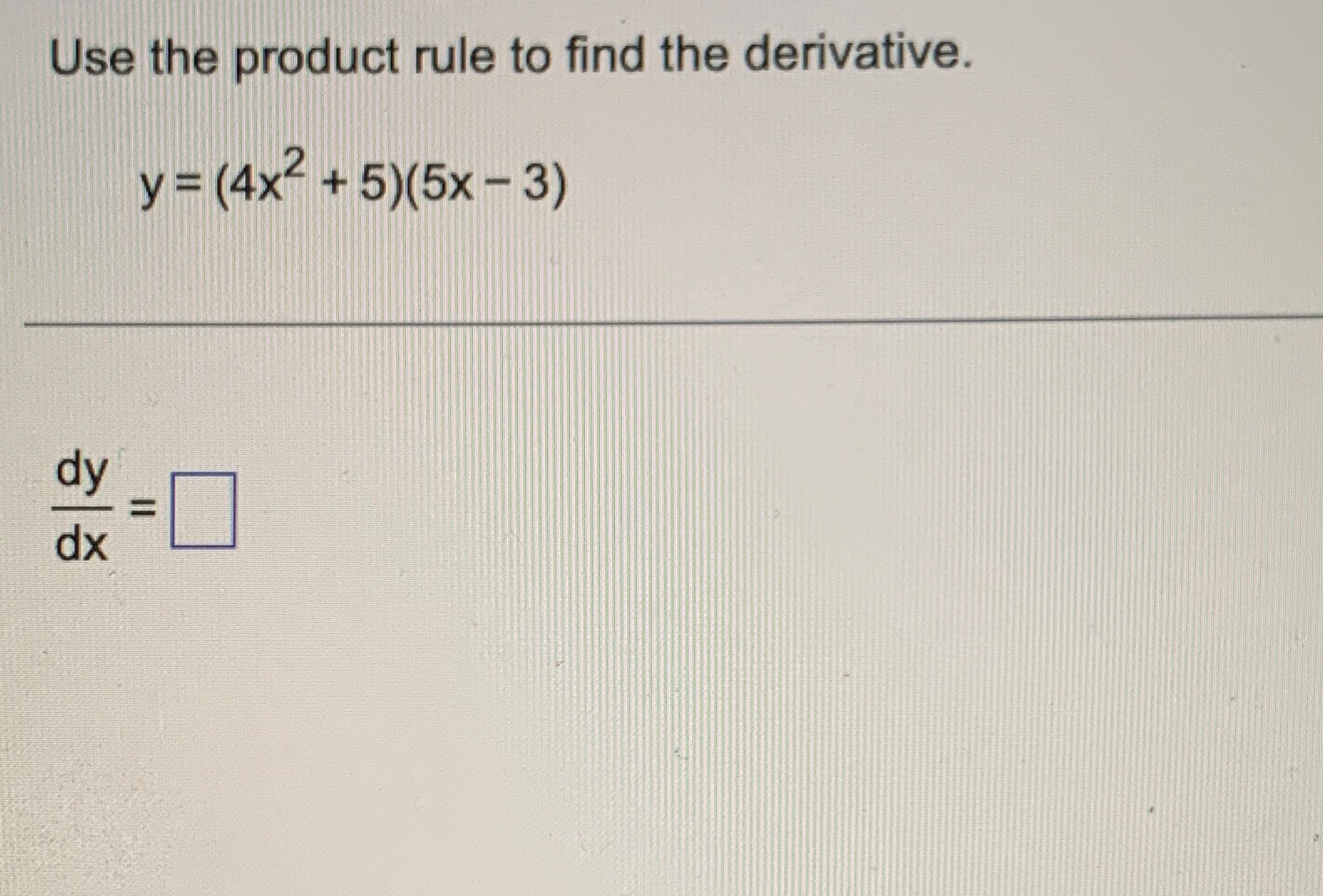 Solved Use the product rule to find the | Chegg.com