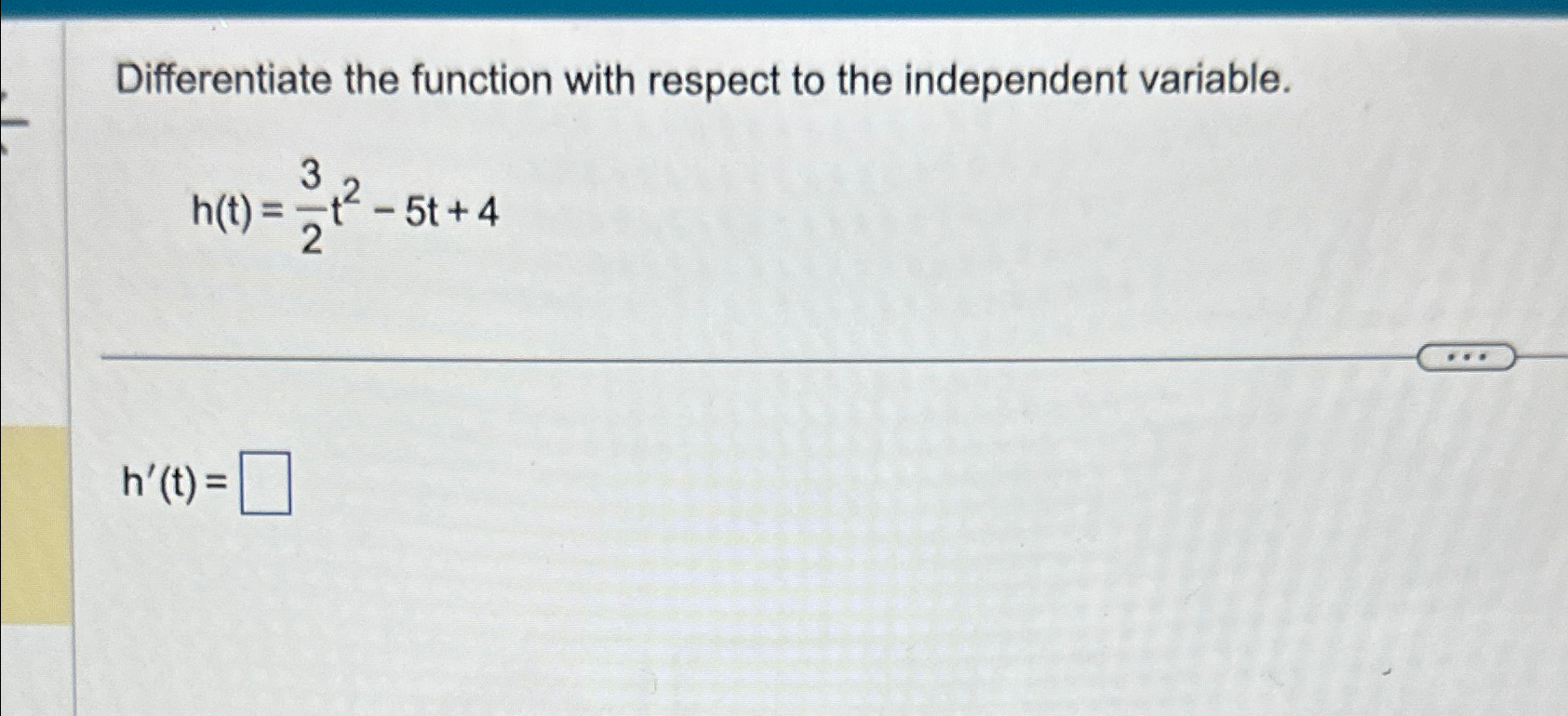 Solved Differentiate the function with respect to the | Chegg.com