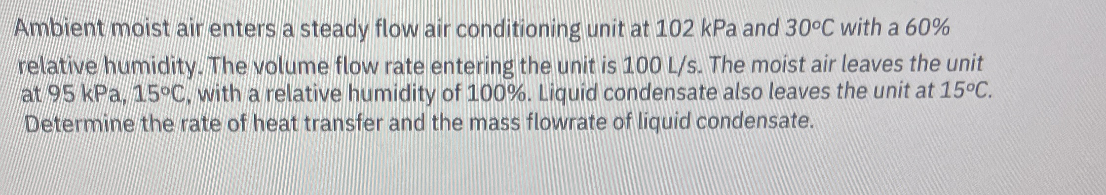 Solved Ambient moist air enters a steady flow air | Chegg.com