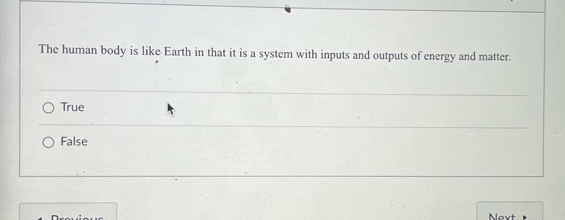Solved The human body is like Earth in that it is a system | Chegg.com
