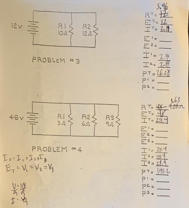 Solved 5.46 RT=12 ET= 12 Ito 214 12v R2S RI TOR 12rs E E? | Chegg.com