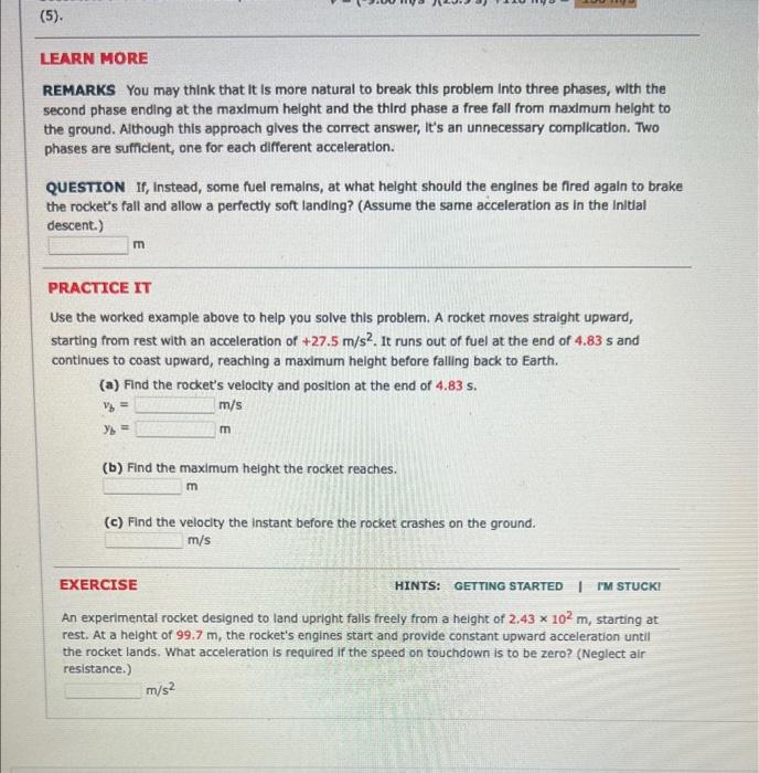 Solved LEARN MORE REMARKS You may think that it is more | Chegg.com