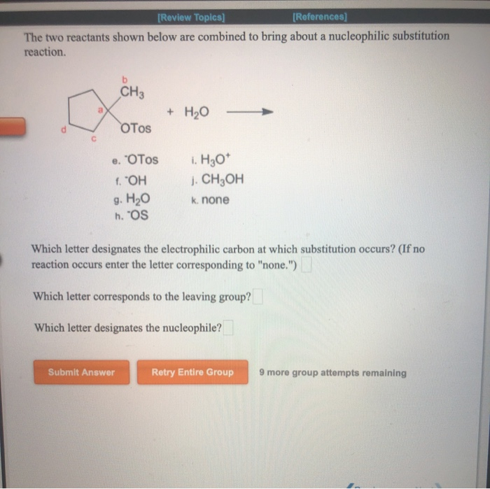 Solved [Review Topics] (References] The two reactants shown | Chegg.com