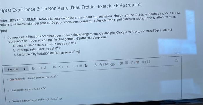 Solved To be done INDIVIDUALLY BEFORE the lab session, but | Chegg.com