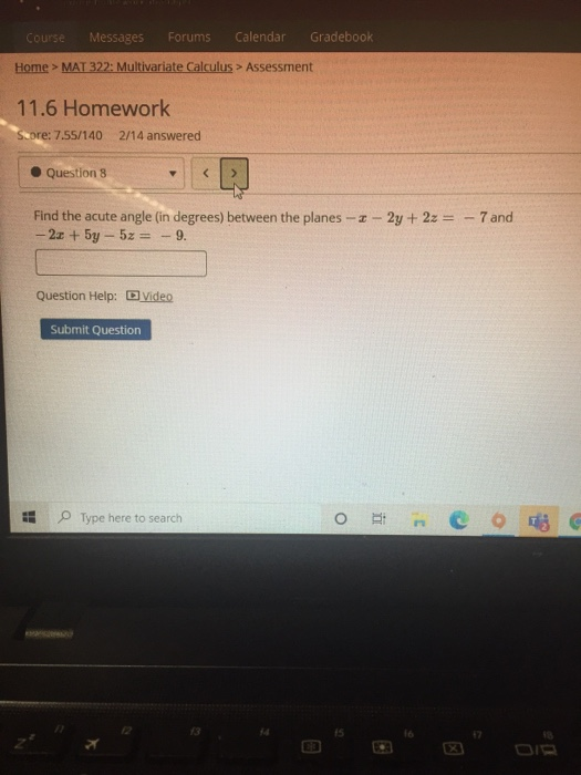 Solved Course Messages Forums Calendar Gradebook Home > MAT | Chegg.com
