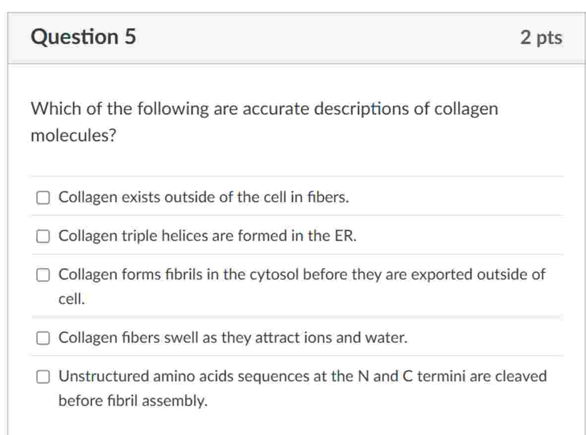 Solved Question 5Which of the following are accurate | Chegg.com